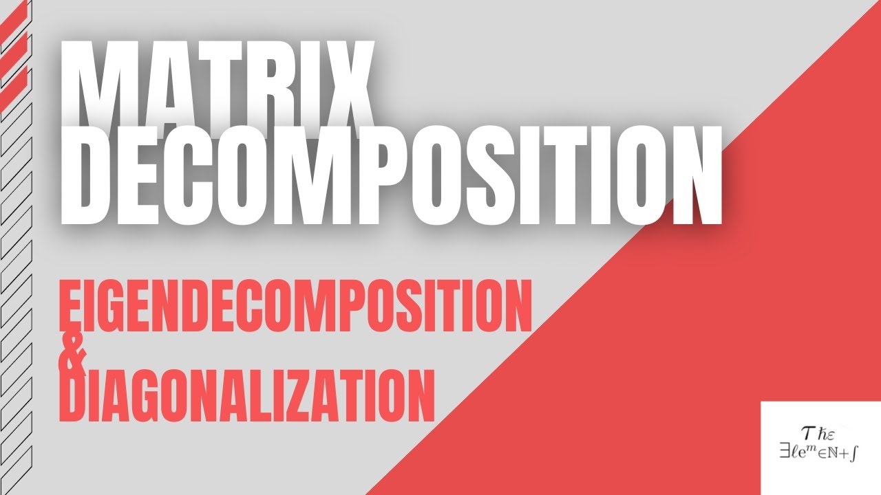 Eigendecomposition Diagonalization Youtube