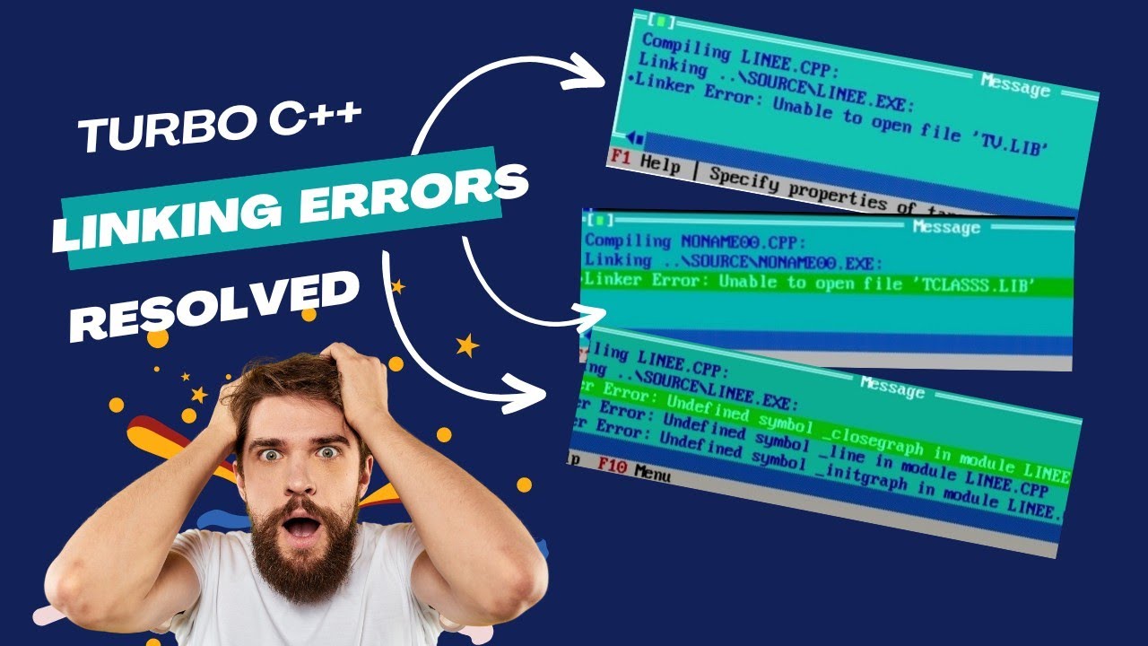 Linker Errors In Turbo C C Tv Lib Tclass Lib Resolved Computer