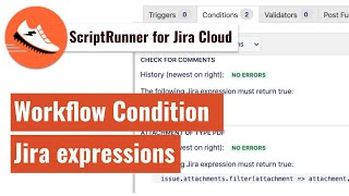 Scriptrunner For Jira Cloud Workflow Condition Using Doovi