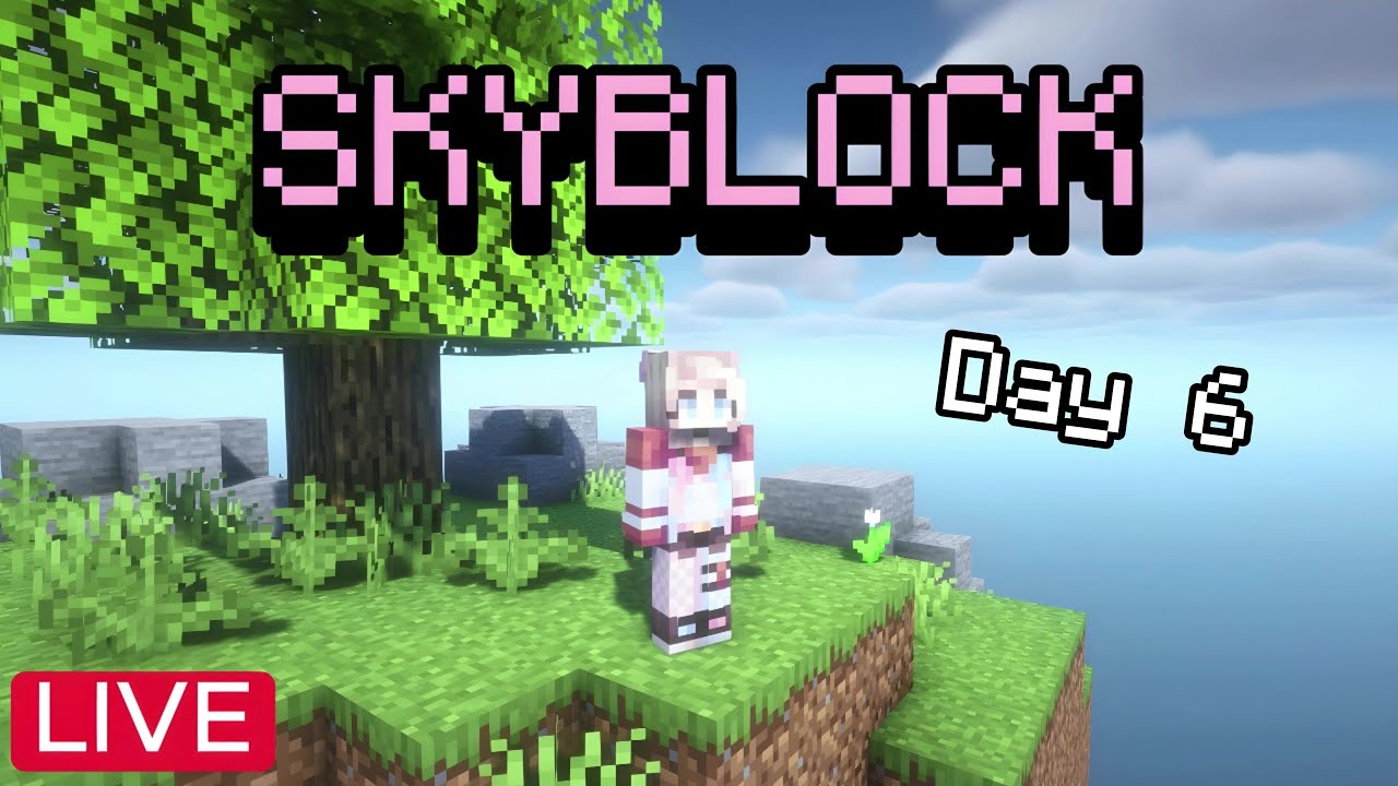 Playing Skyblock On Hypixel Day 6 Youtube