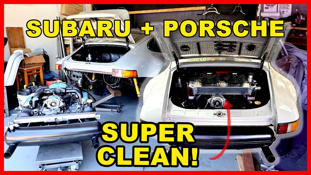 Subaru Flat 6 Super Clean Install Into Vintage Porsche 911 Grey Ghost