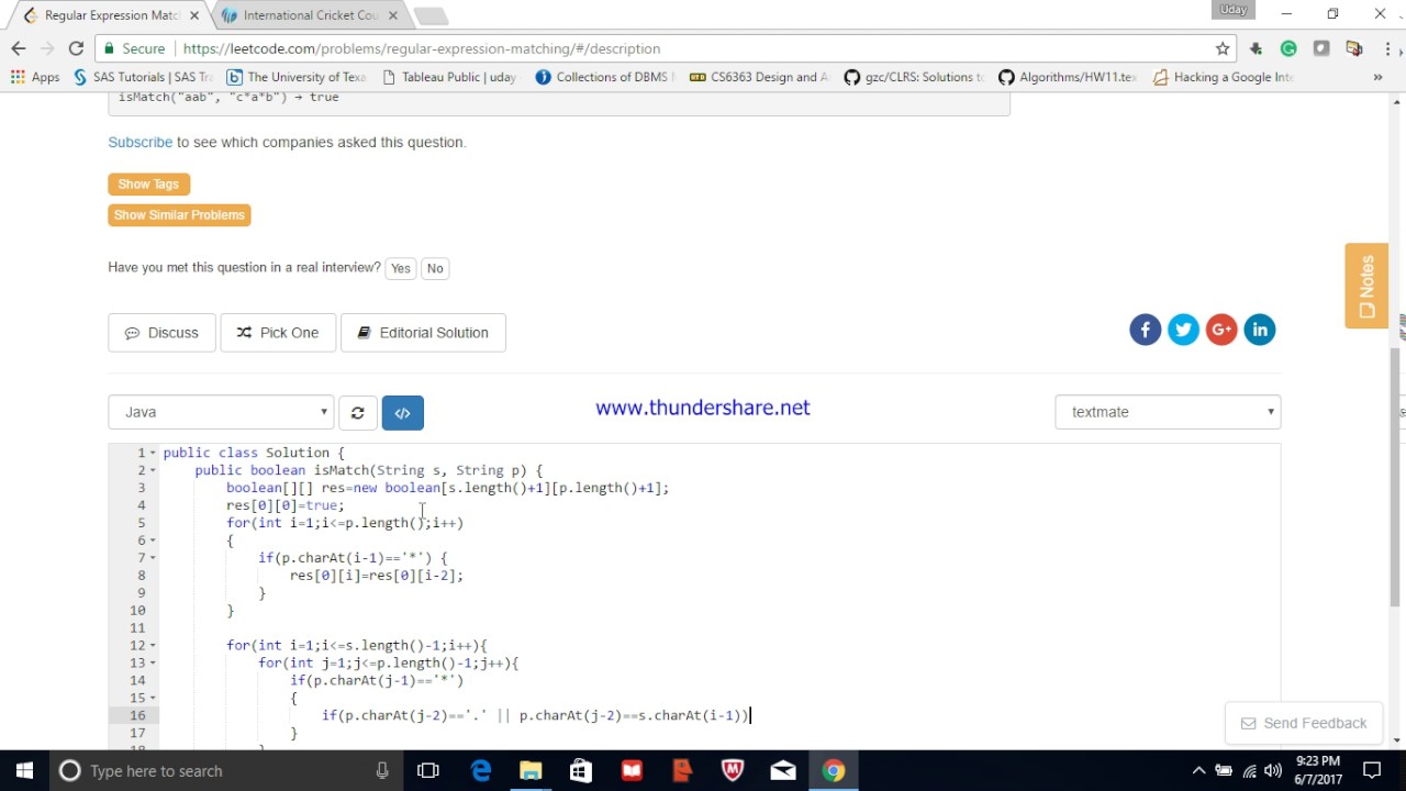 Leetcode 10 Regular Expression Matching Youtube