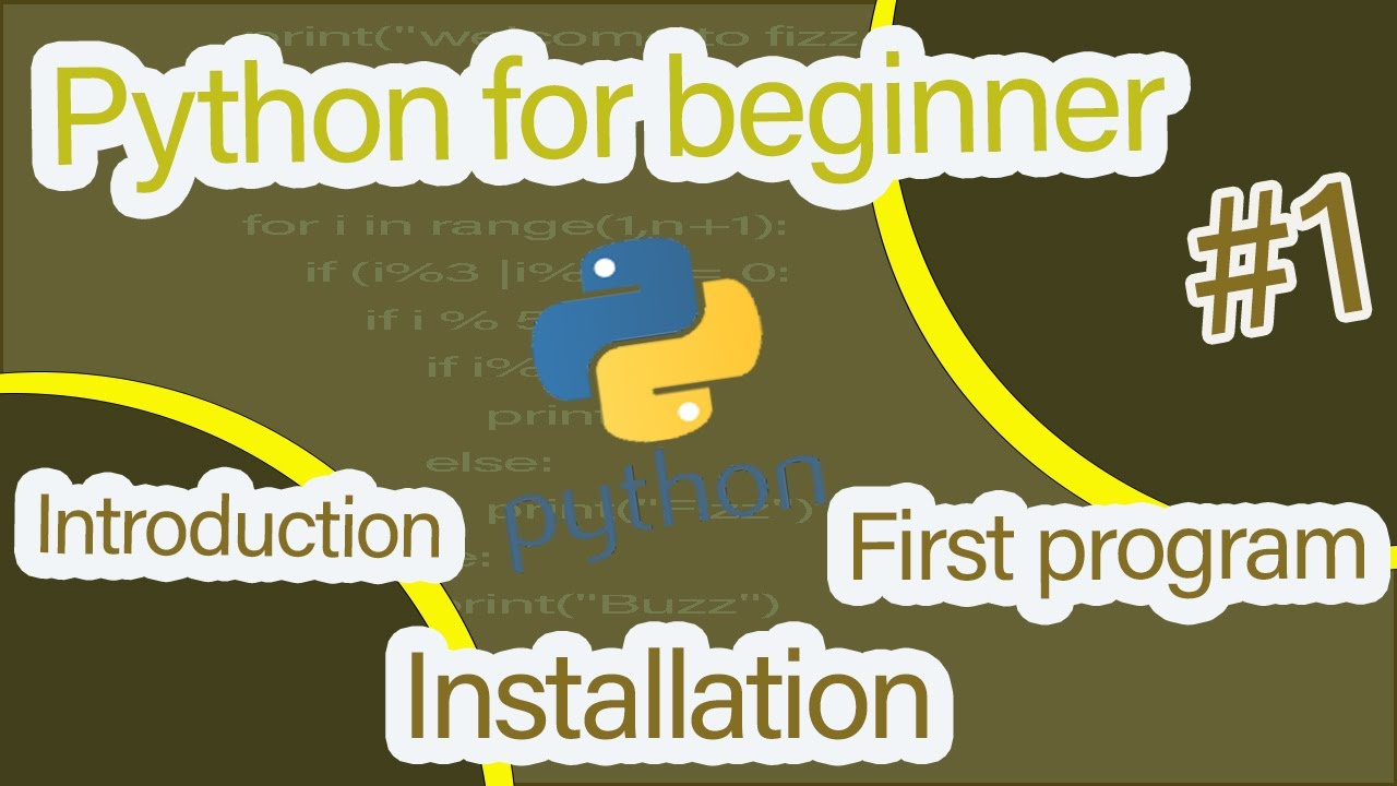 Python Introduction Installation First Program Python Tutorial