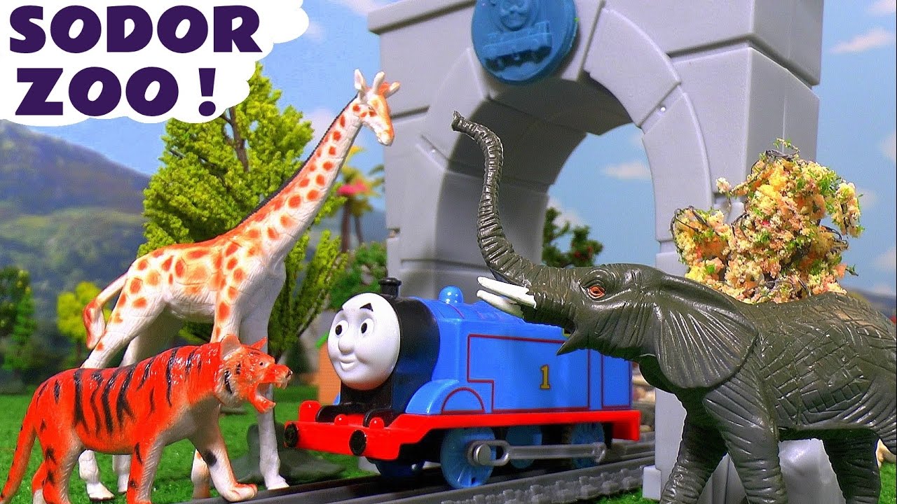 Thomas Friends Toy Trains Sodor Zoo Animals Song Youtube