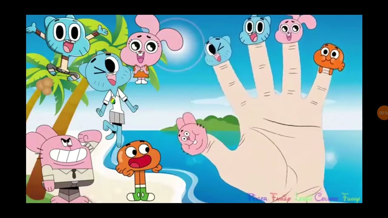 The Amazing World Gumball Finger Family Daddy Finger For Children Youtube