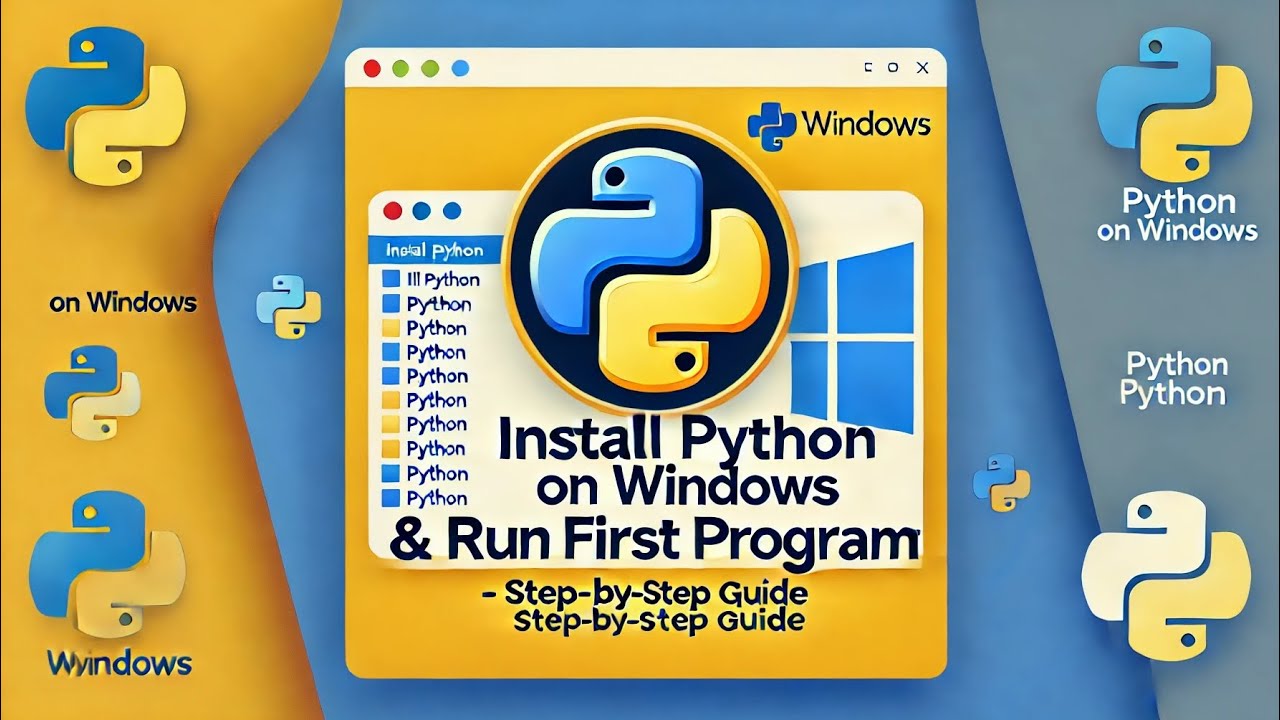 How To Install Python On Windows First Python Program Youtube