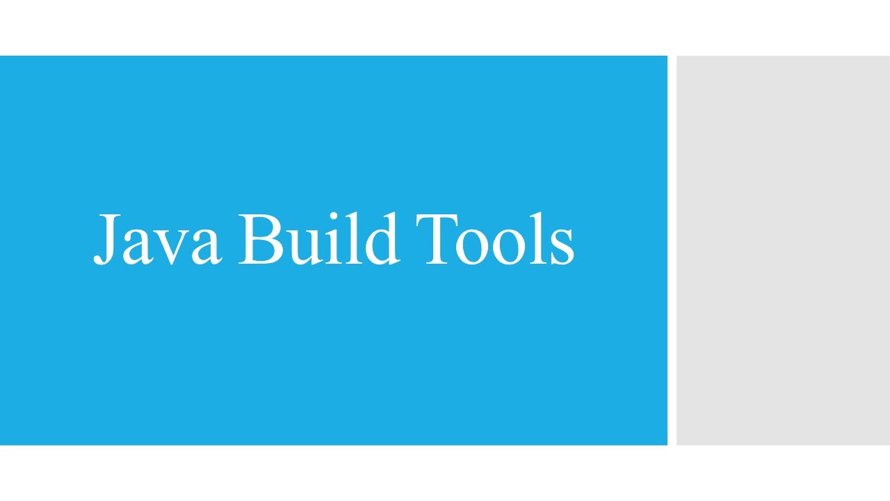 Top Java Build Tools At Ellie Roseby Blog