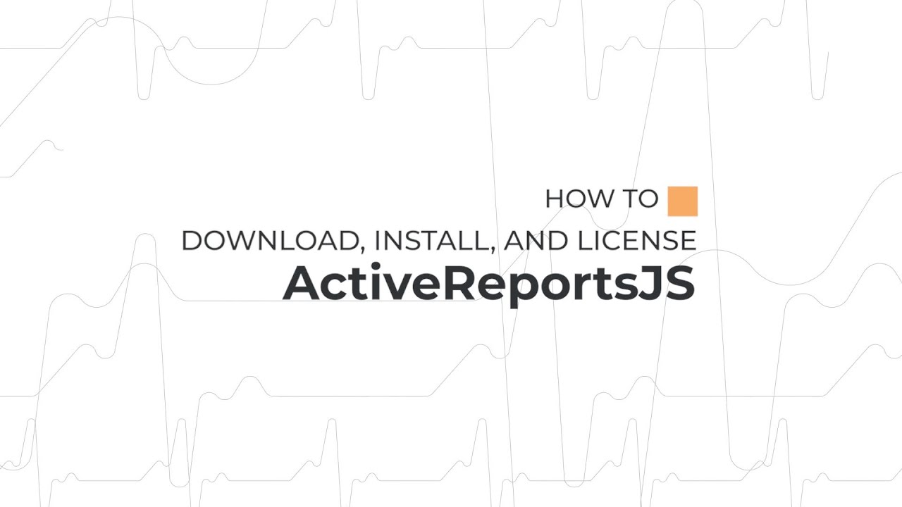 How To Download Install And License Activereportsjs Youtube
