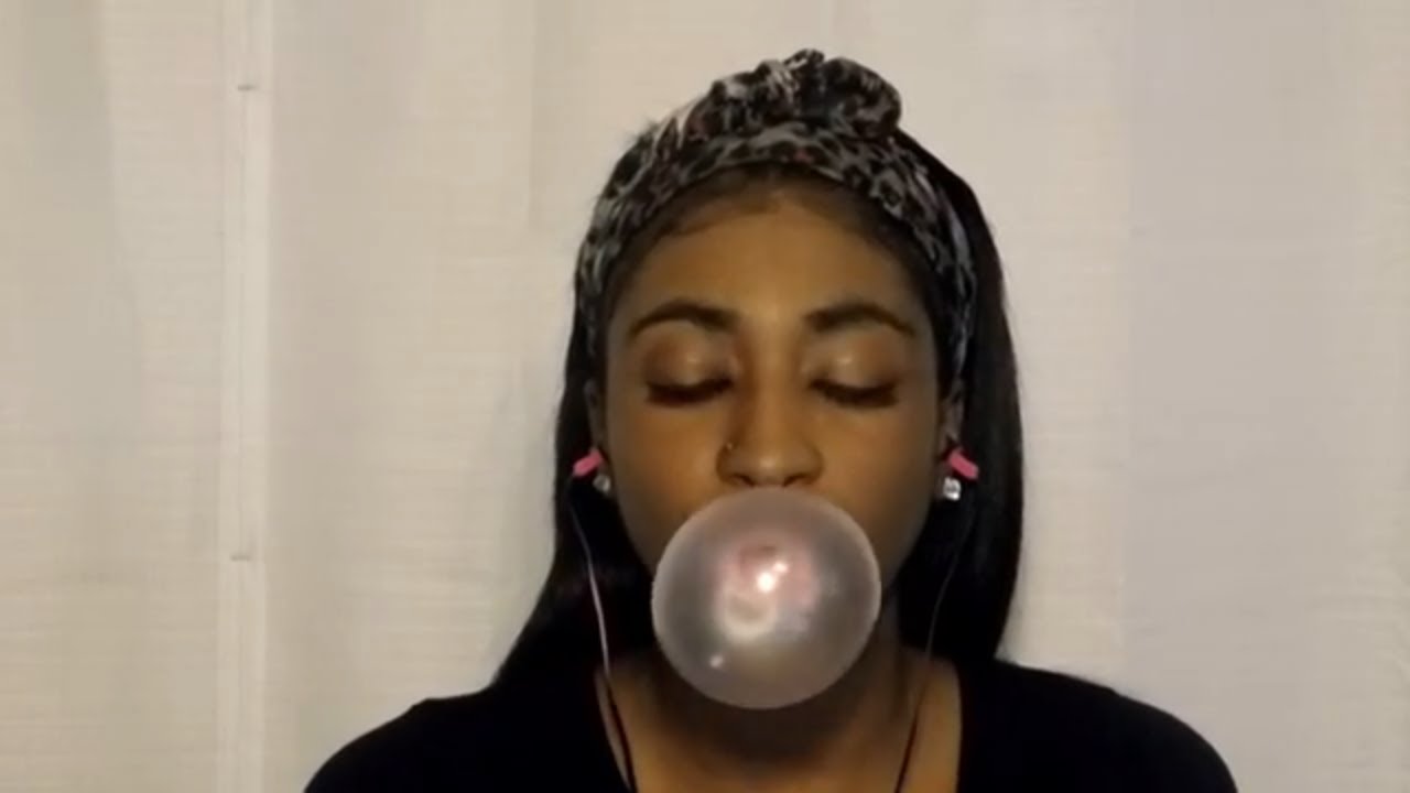 Asmr Gum Chewing Popping Youtube