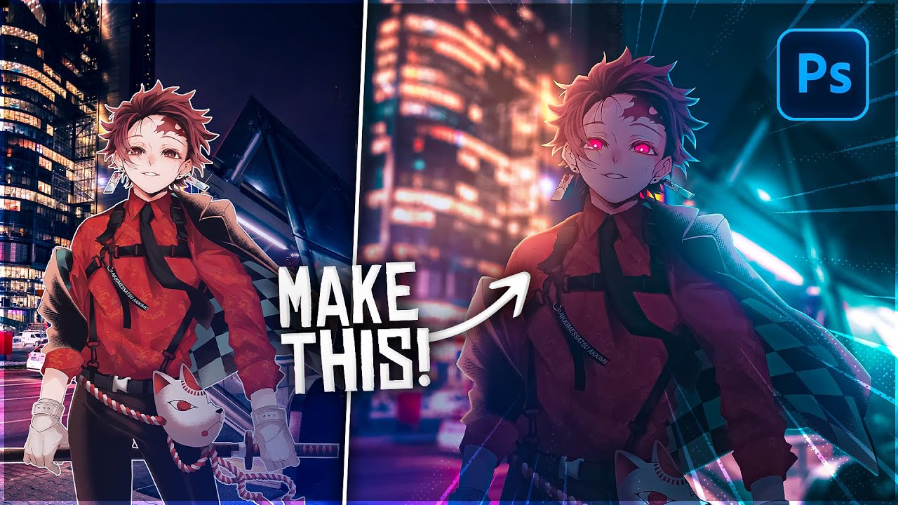 How To Make An Anime Edit In Photoshop Full Tutorial Youtube