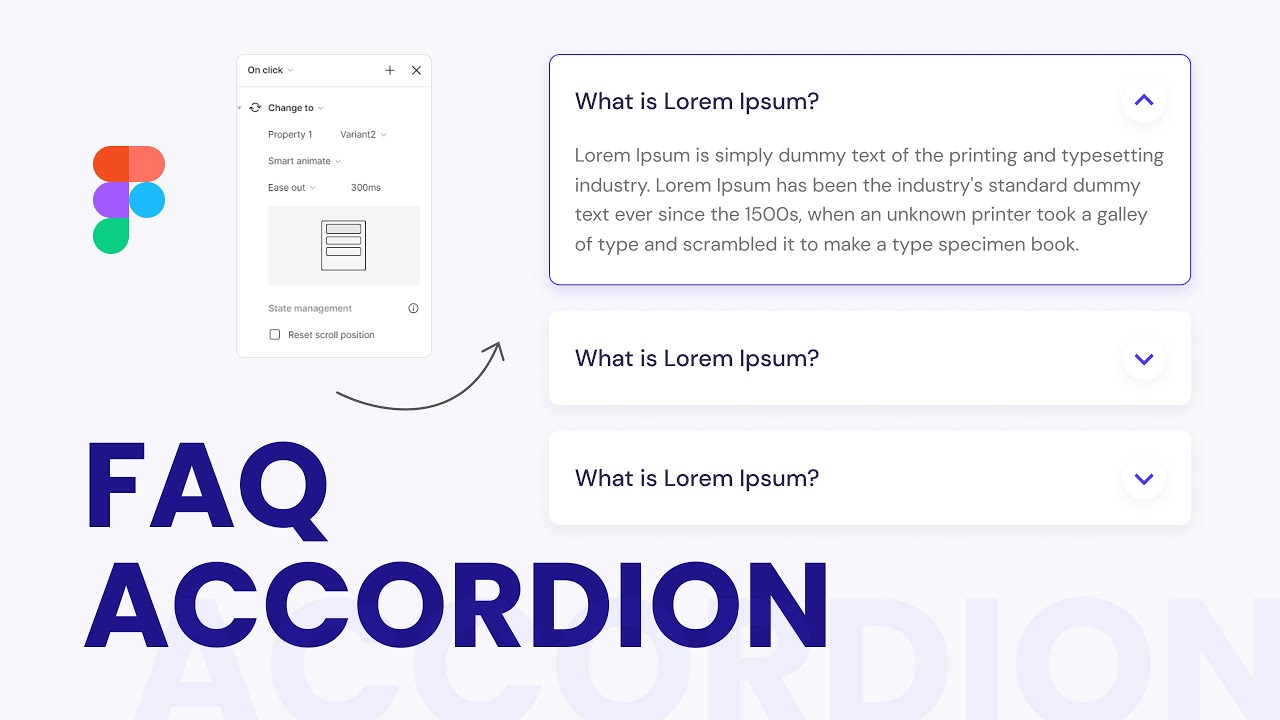 Figma Tutorial Design Interactive Faq Accordion Prototypes Figma