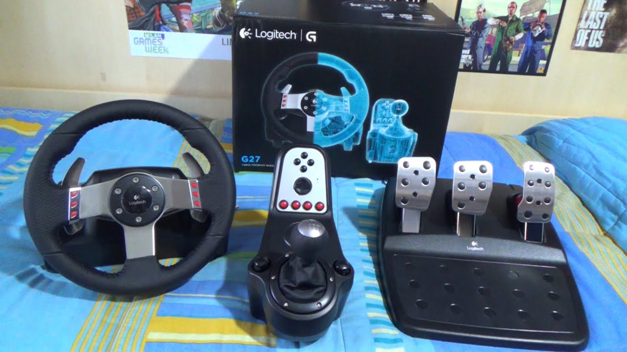 Unboxing Logitech G27 Racing Wheel Volante G27 Youtube
