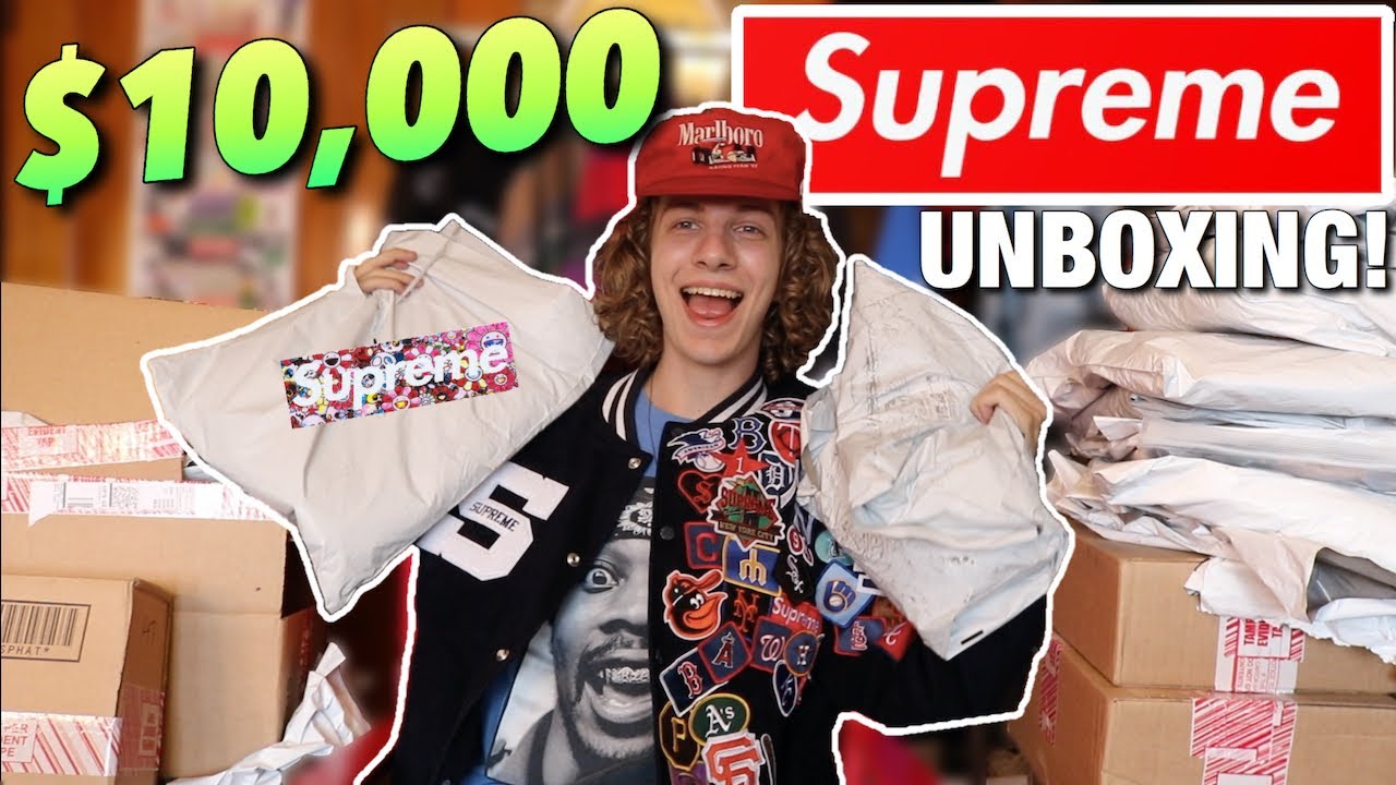 Insane 10 000 Supreme Unboxing Everything I Copped S S 20 Youtube