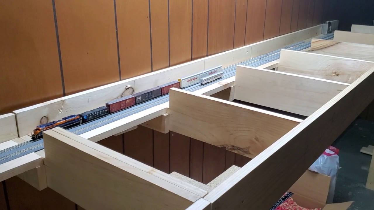 N Scale Layout Update 2 Benchwork Started Lrs Youtube