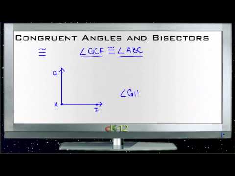 Congruent Angles And Angle Bisectors Principles Basic Video