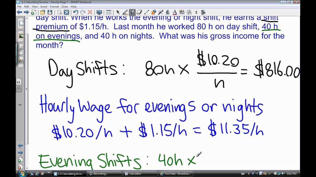 Calculating Gross And Weekly Wages Worksheet Answers Printable Word