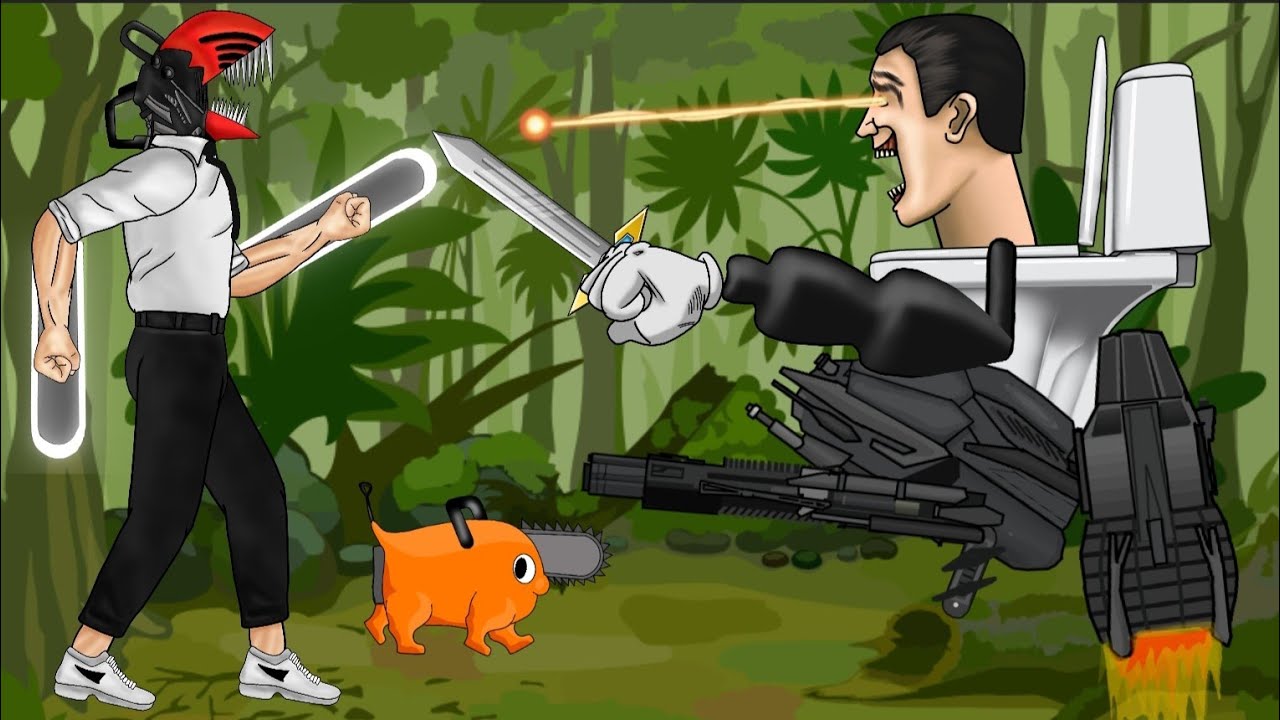 Skibidi Toilet Vs Chainsaw Man Skibidi Toilet Animation Youtube