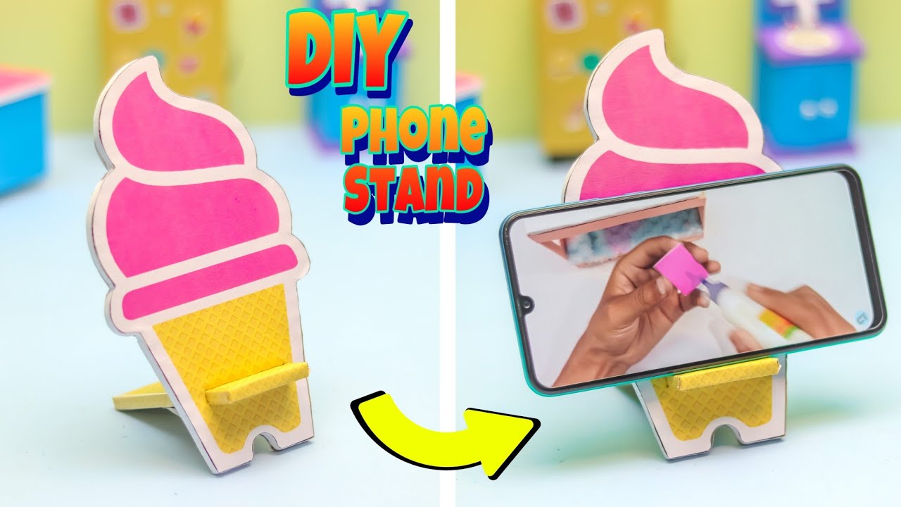 Diy Phone Stand For Online Classes How To Make Mobile Stand With