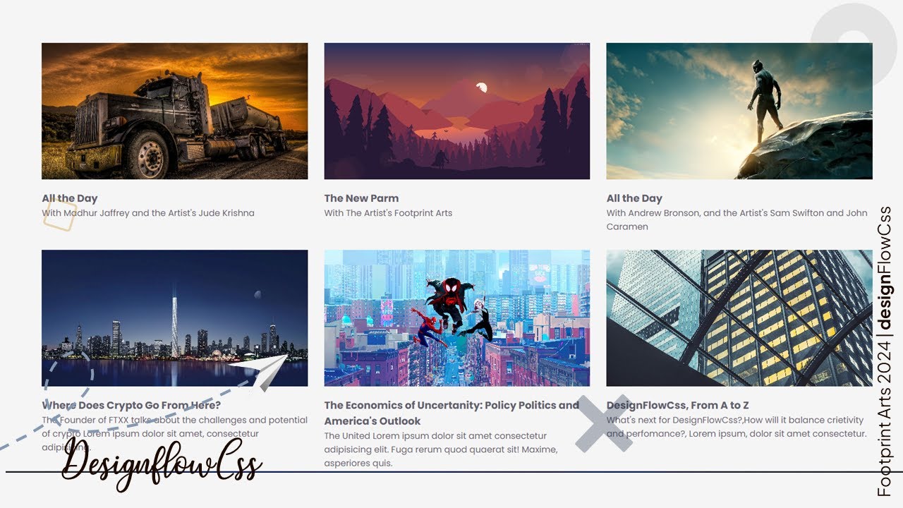 Creating A Versatile 3 Column Grid Layout With Designflowcss Youtube