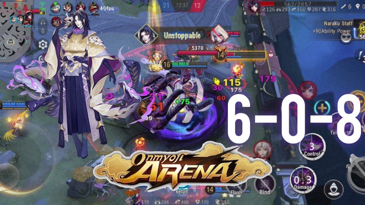 Orochi Full Gameplay Onmyoji Arena Rg Youtube