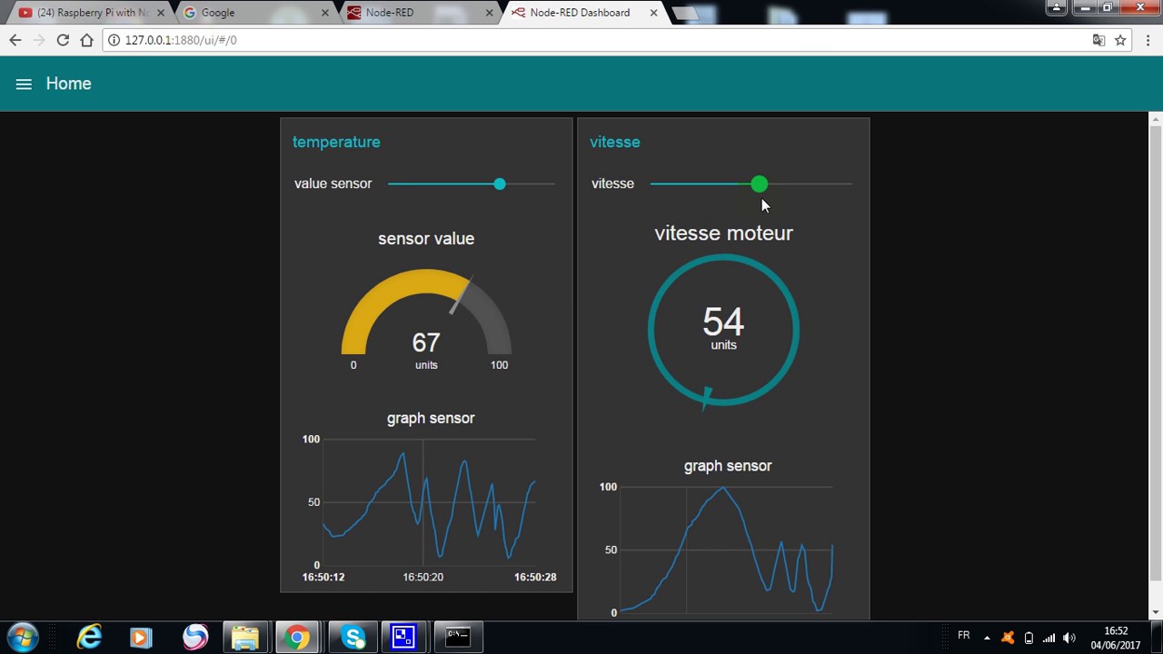Node Red Dashboard Template Table