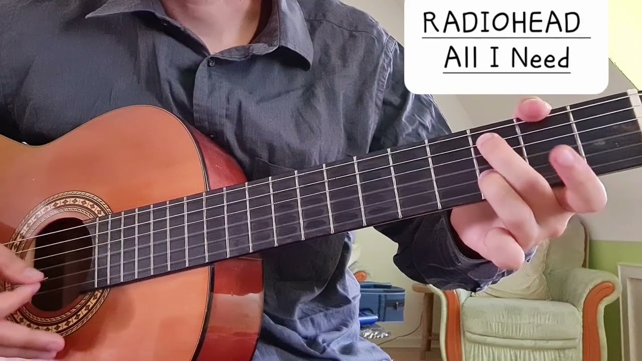Radiohead All I Need Easy Guitar Lesson Youtube