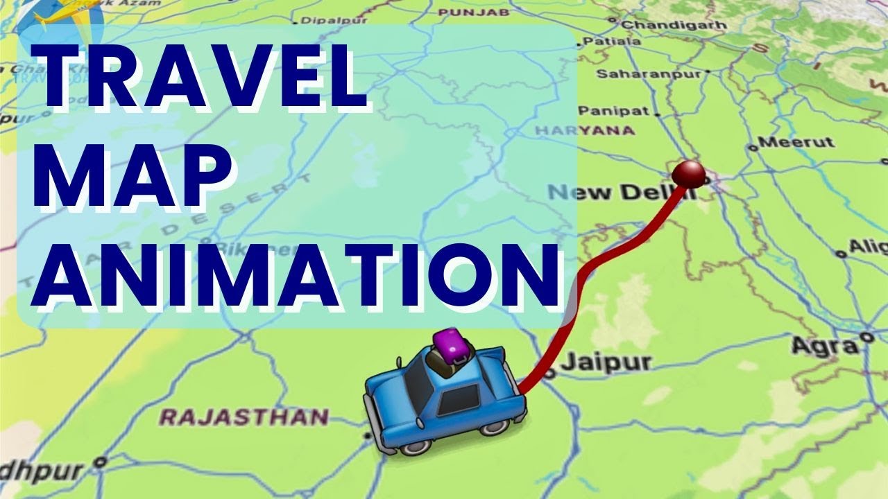How To Create Awesome 3d Travel Map Animation Video On Mobile