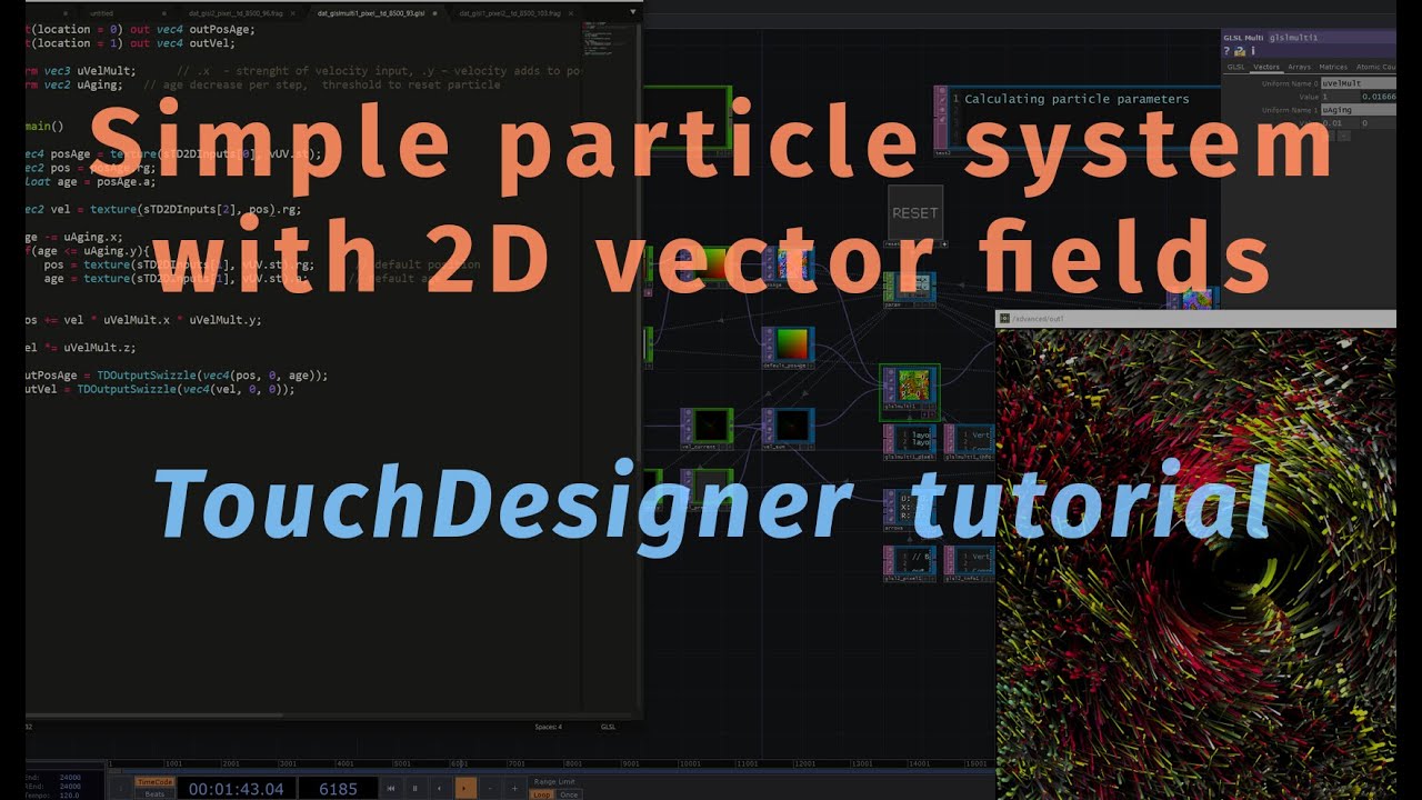 Particle System With 2d Vector Field In Touchdesigner Youtube