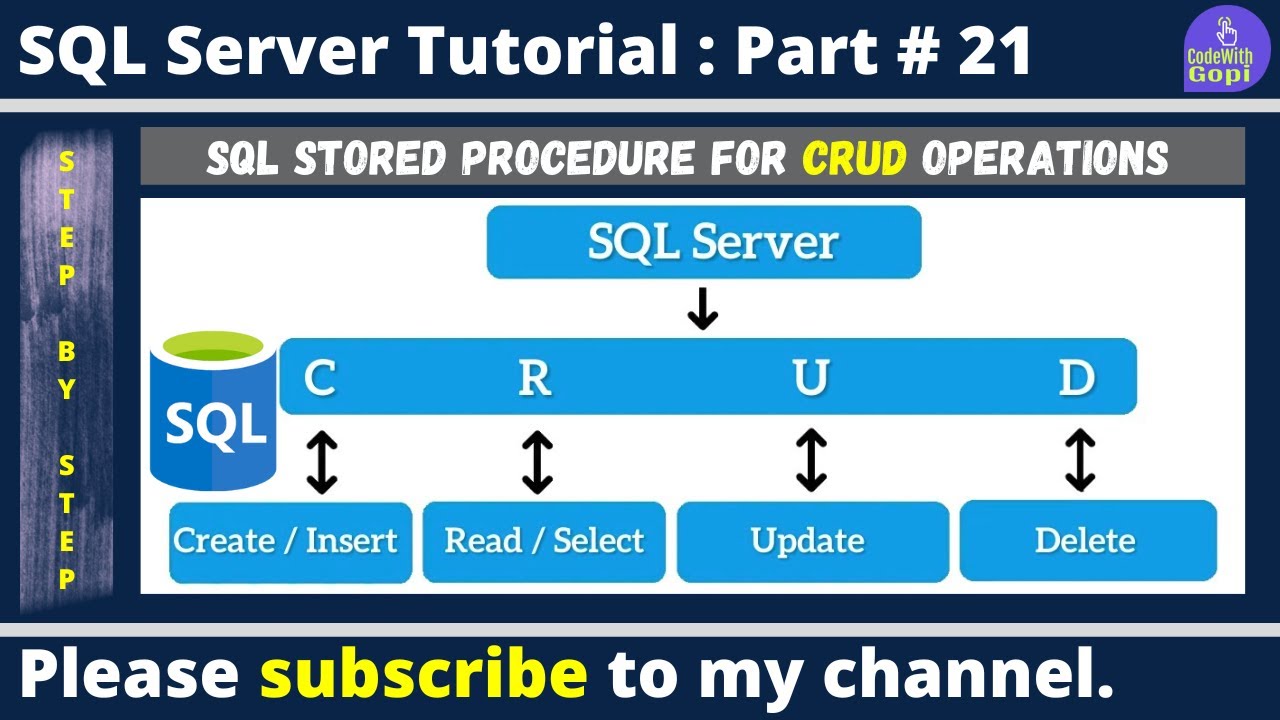 рџ Create Read Update Delete Crud With Sql Stored Procedures Full