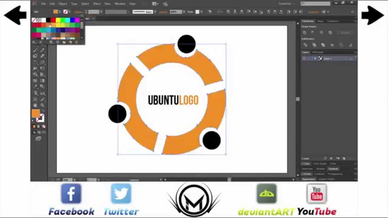Ubuntu Logo Adobe Illustrator Youtube