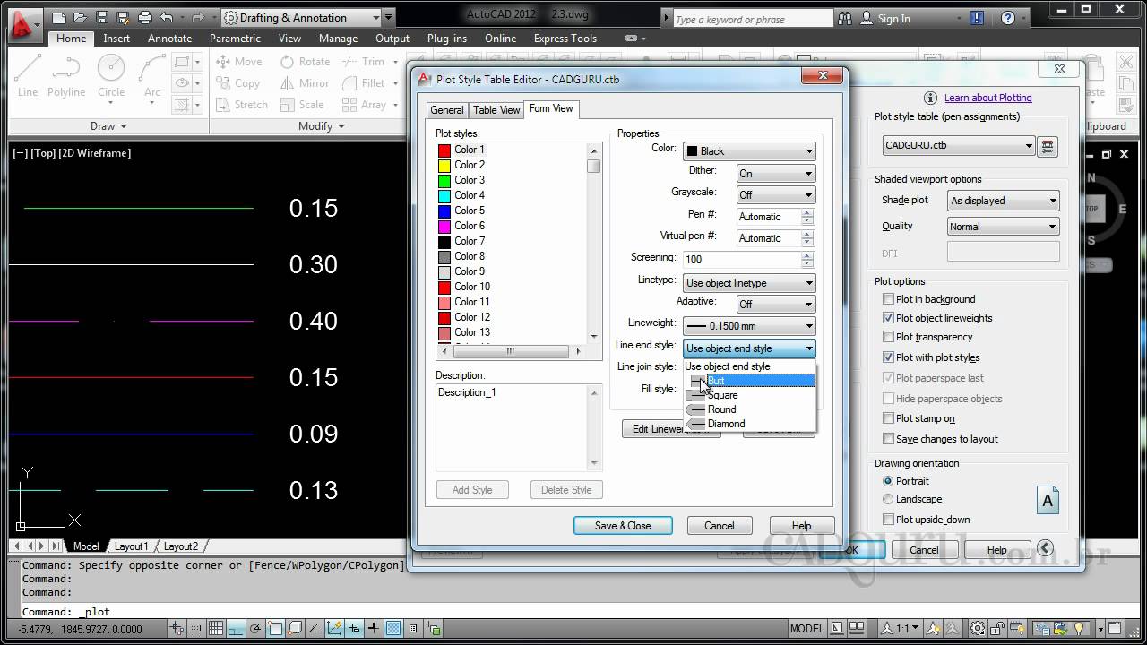 Autocad Plot Style Table Akharew