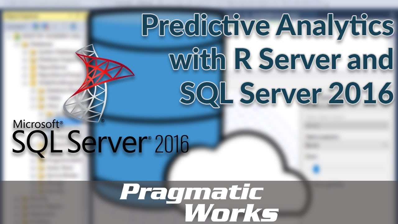 Predictive Analytics With R Server And Sql Server 2016 Youtube