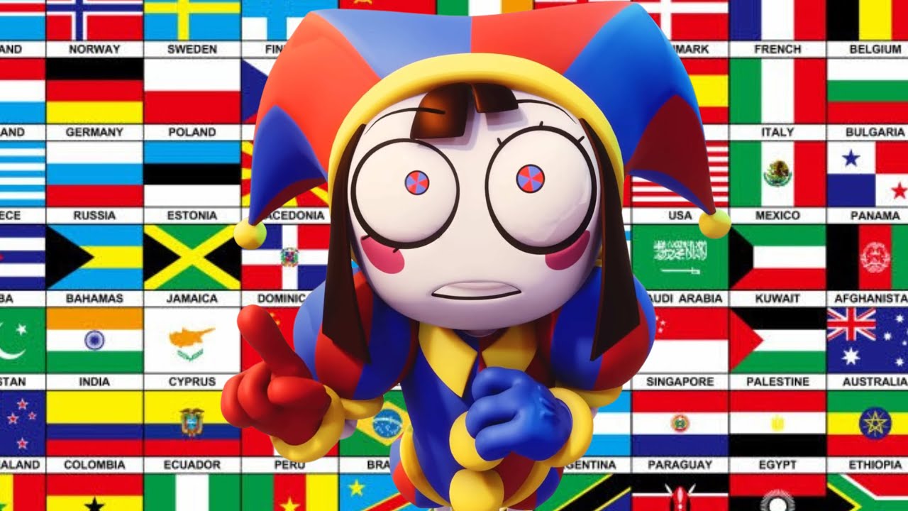 Pomni In Different Languages Meme Youtube