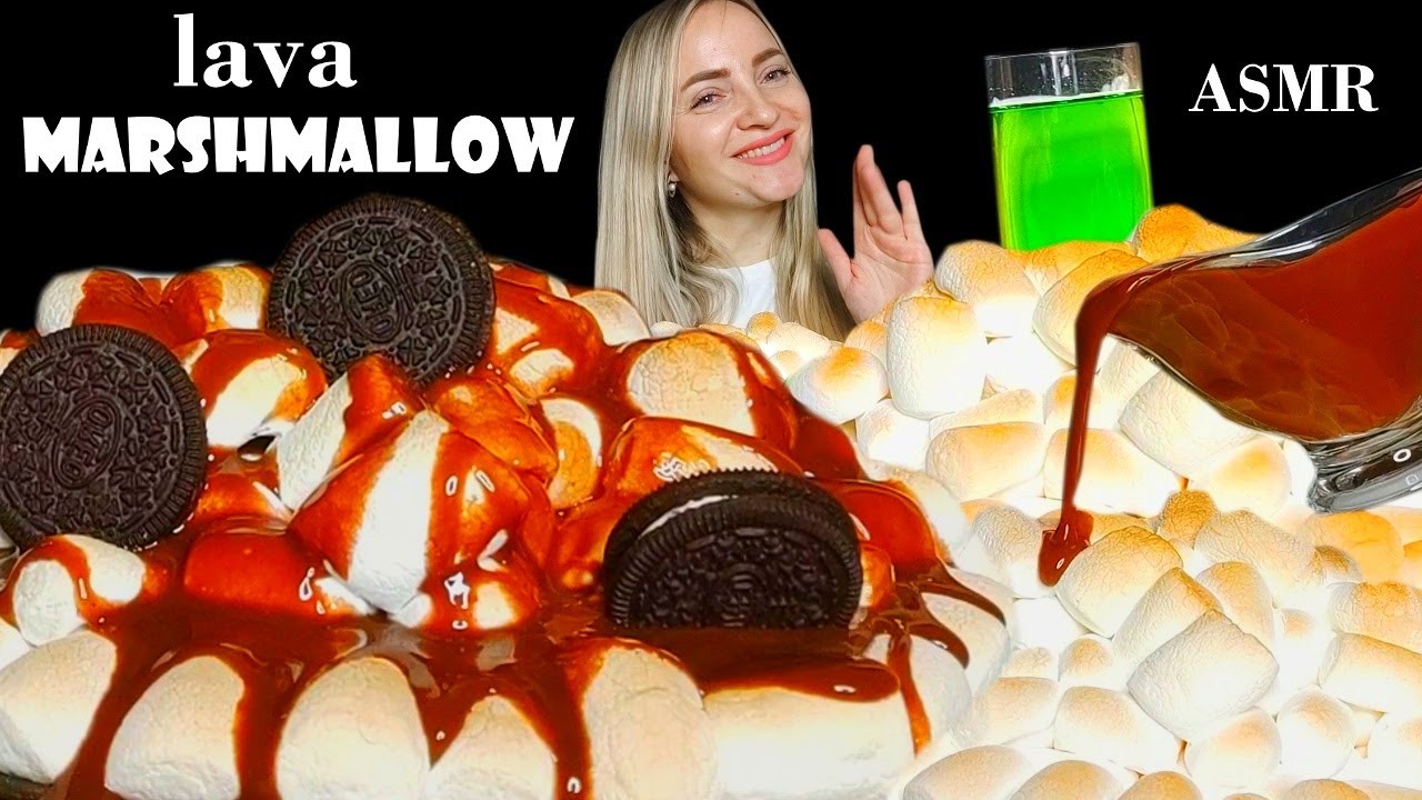 Marshmallow Lava Asmr Chocolate Oreo Lava Youtube