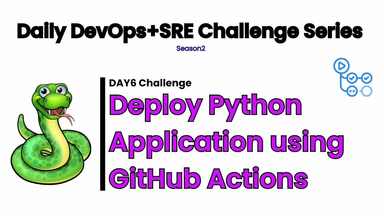 Day6 Deploying Python Application Using Github Actions Youtube