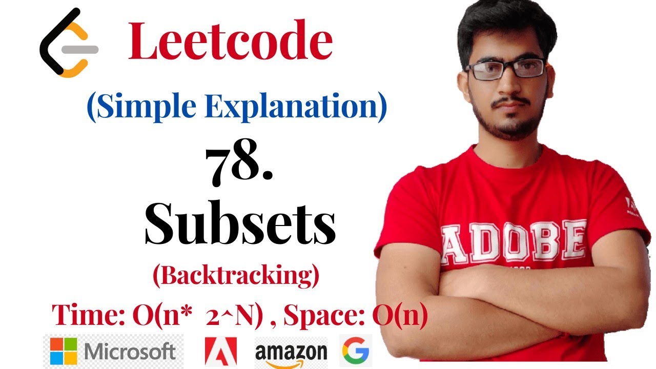 78 Subsets Leetcode Problem Backtracking Youtube