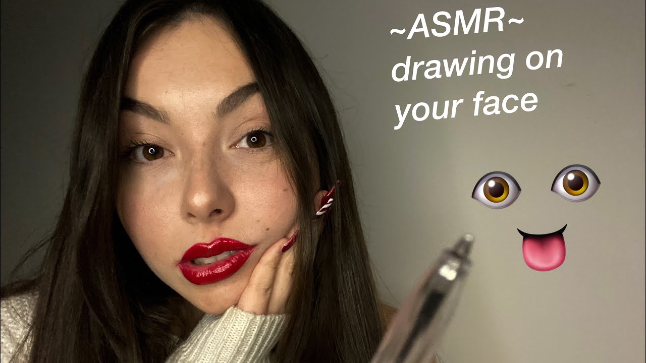 Asmr Drawing On Your Face Inaudible Whispering 2 Youtube
