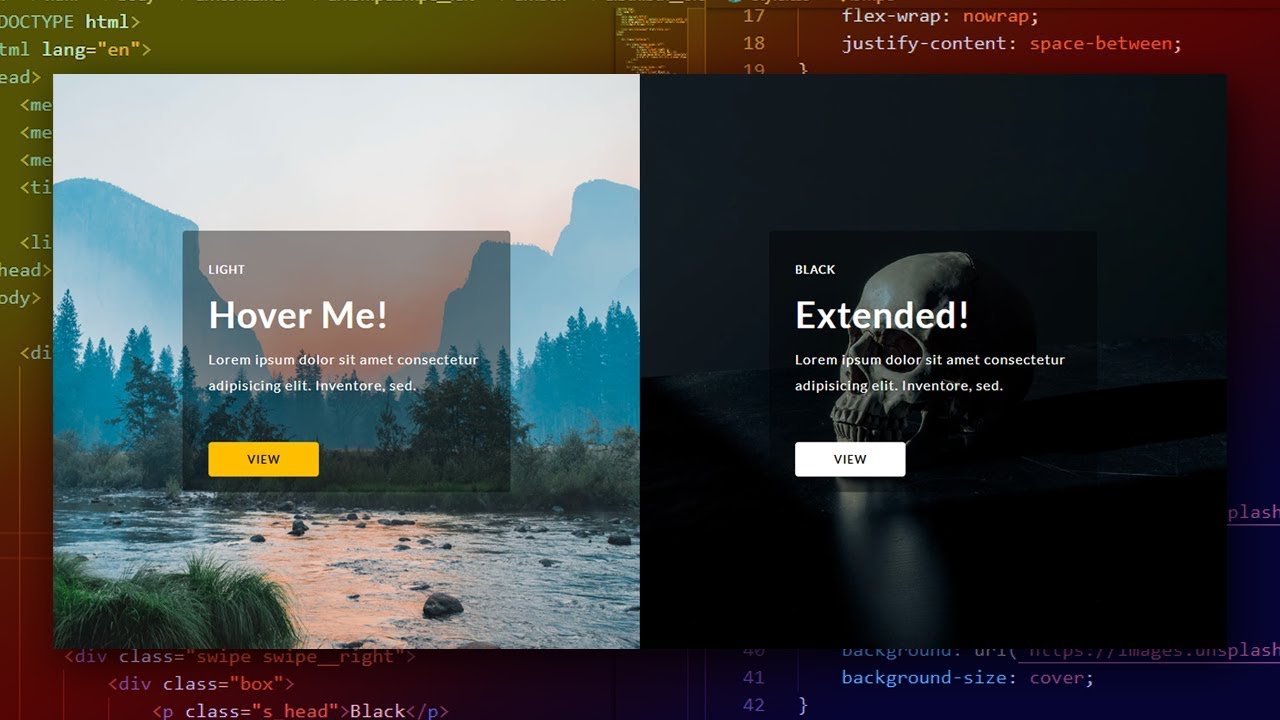 โปรเจค Split Screen Html Css Youtube