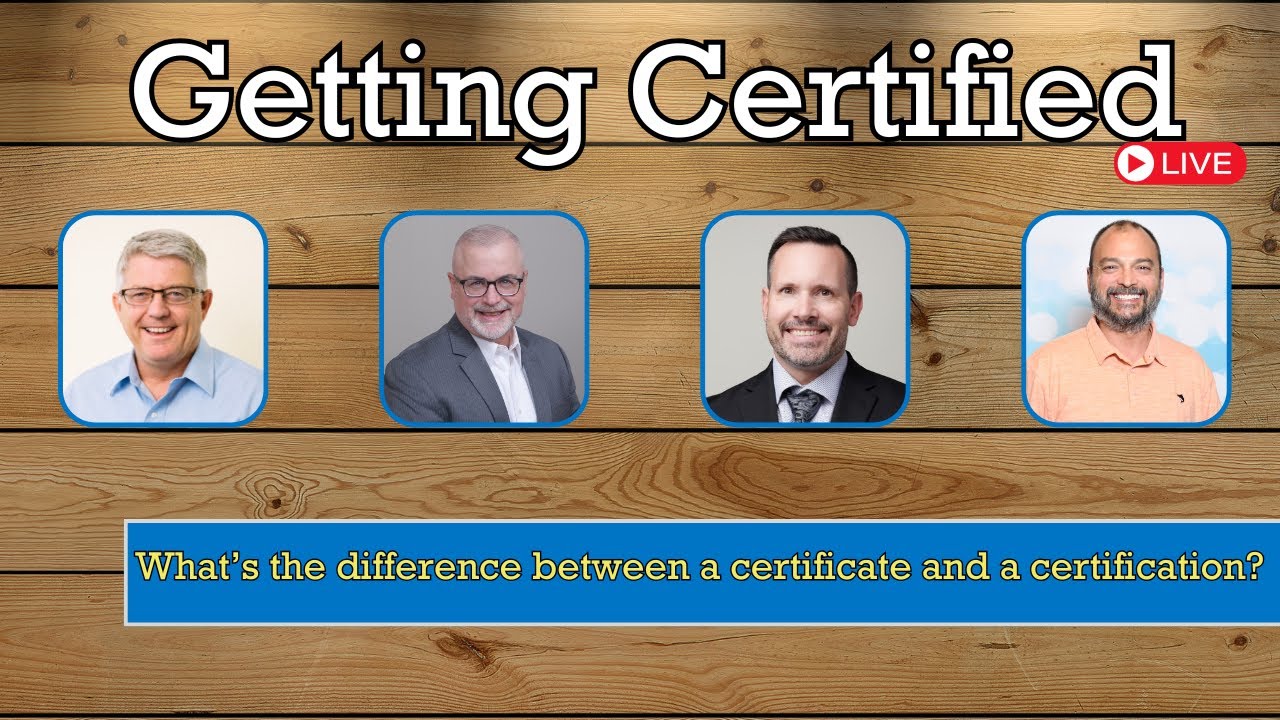 Getting Certified Youtube