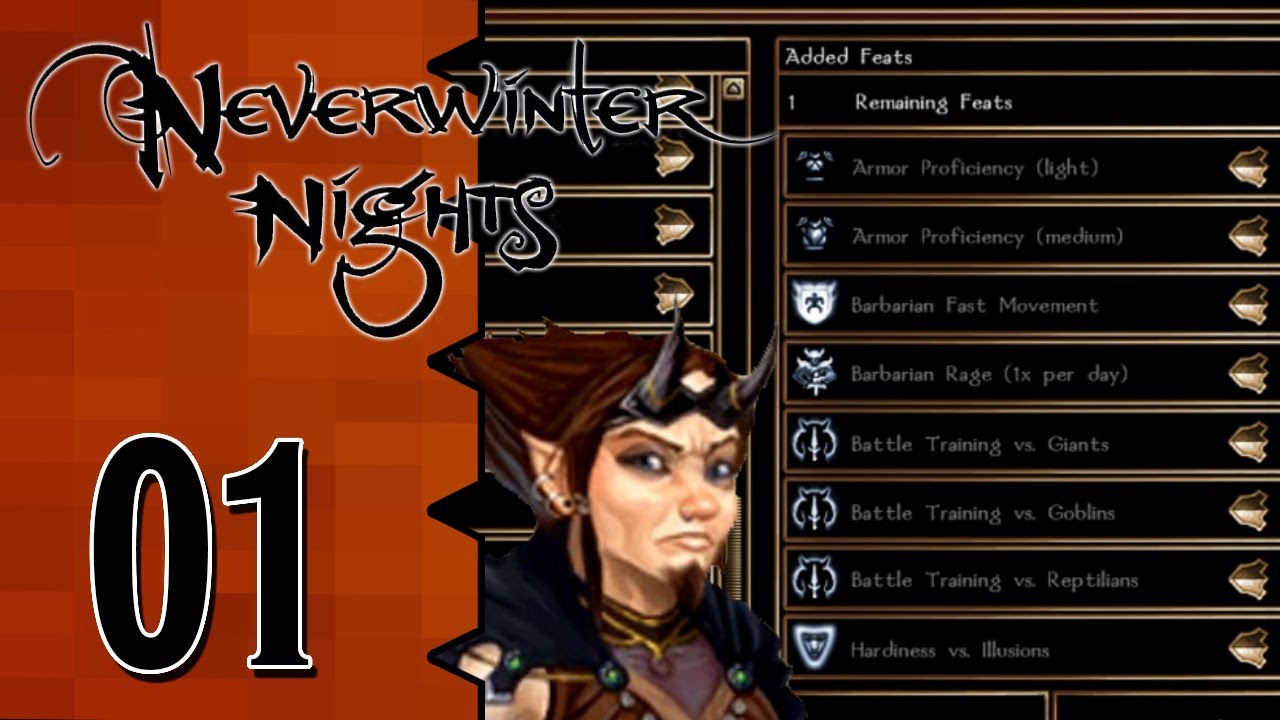 Let S Play Neverwinter Nights Blind 01 Character Creation Youtube