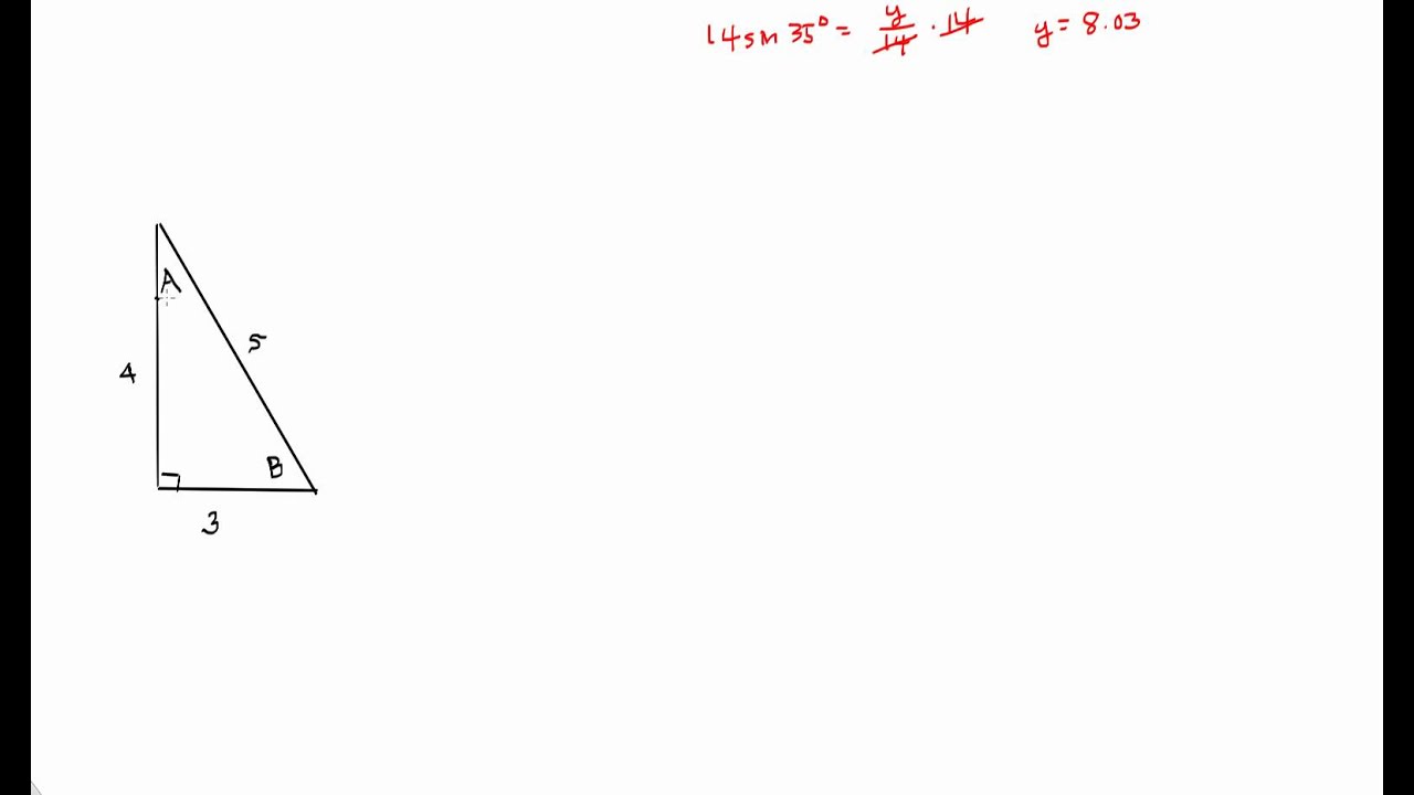 Solving Right Triangles Youtube