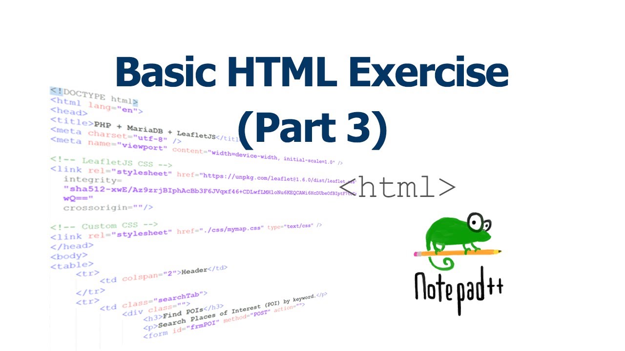 Basic Html Exercise Part 3 Youtube