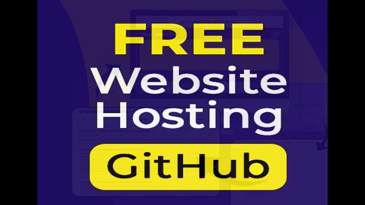 Github Host Portfolio Website Hosting Github Freehosting Youtube