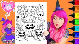 Coloring Kimmi The Clown Calendar Coloring Book October Halloween