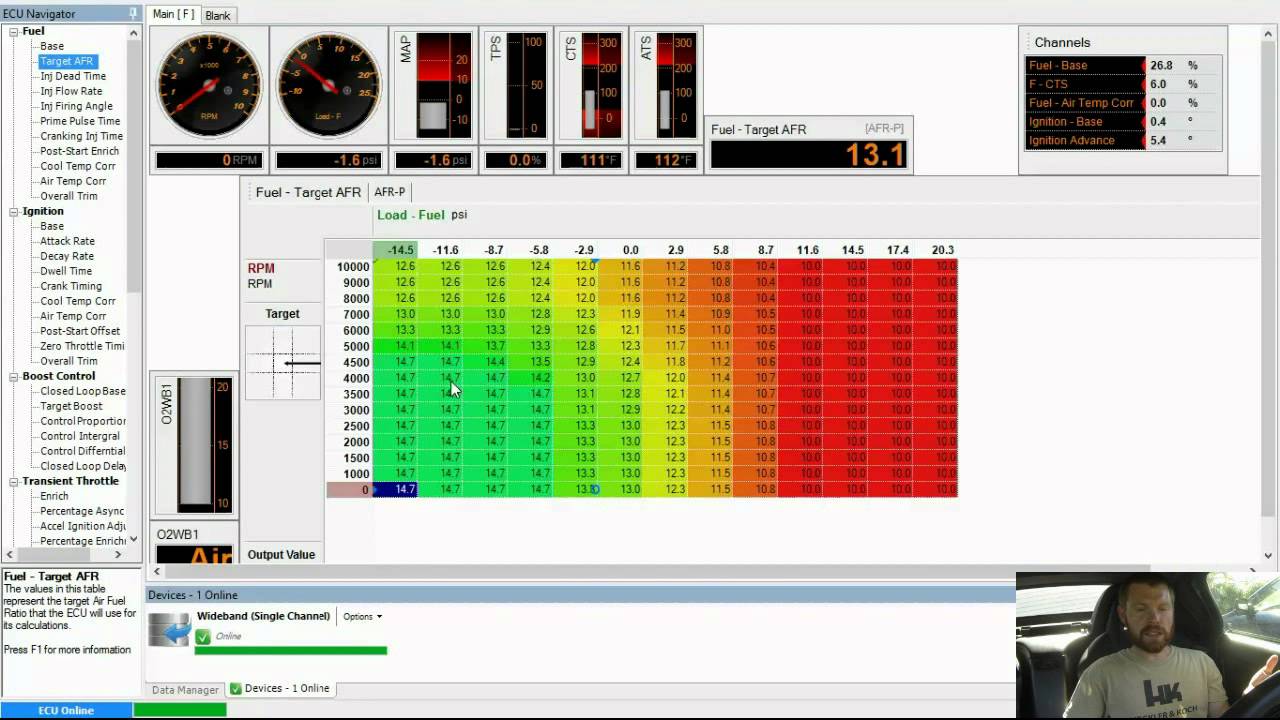 Engine Management Tuning Walkthrough Setting Up Maps For Turbo Part 9