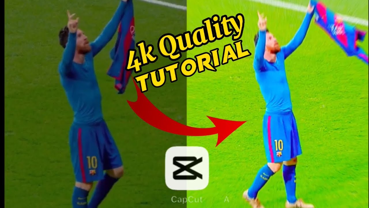 How To Adjust 4k Football Quality On Capcut Football Edit On Capcut