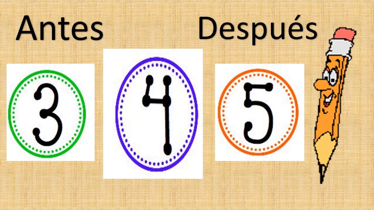 Los Números Quién Va Antes Y Quién Va Después Para Niños Youtube