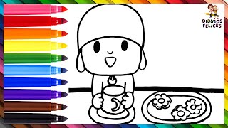Dibuja Y Colorea A Pocoy Desayunando ёяс тшхёяепёяеюёяме Dibujos Doovi