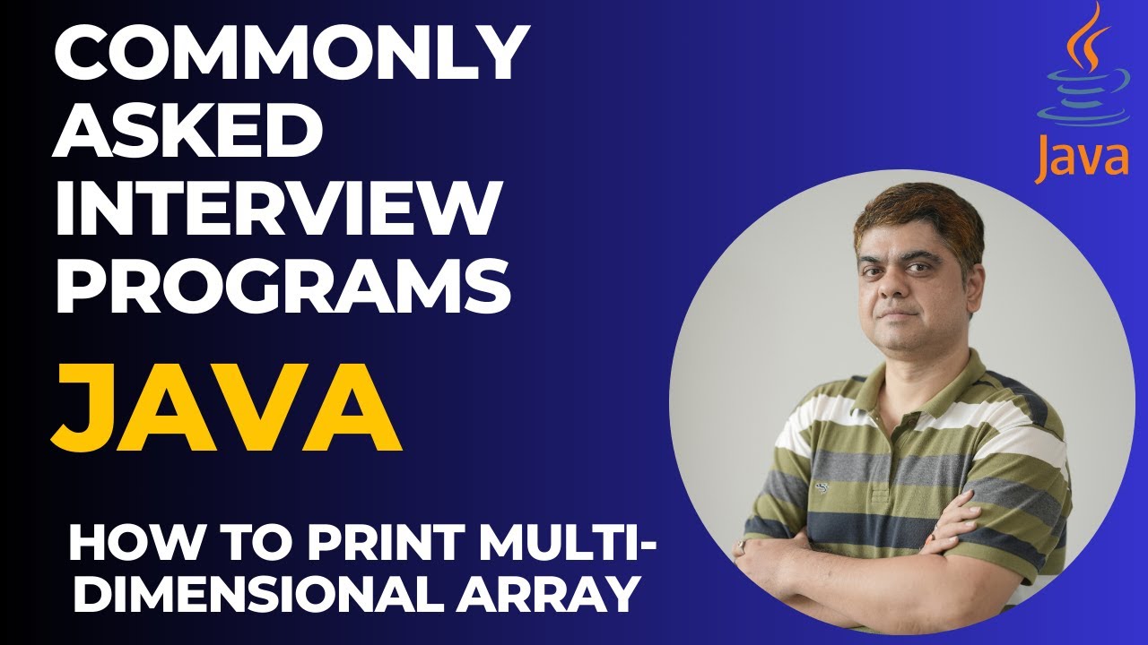 Commonly Asked Interview Programs In Java 001 How To Print A Multi