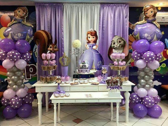 Decoraciones Para La Fiesta De Sofía La Primera Princess Sofia Party